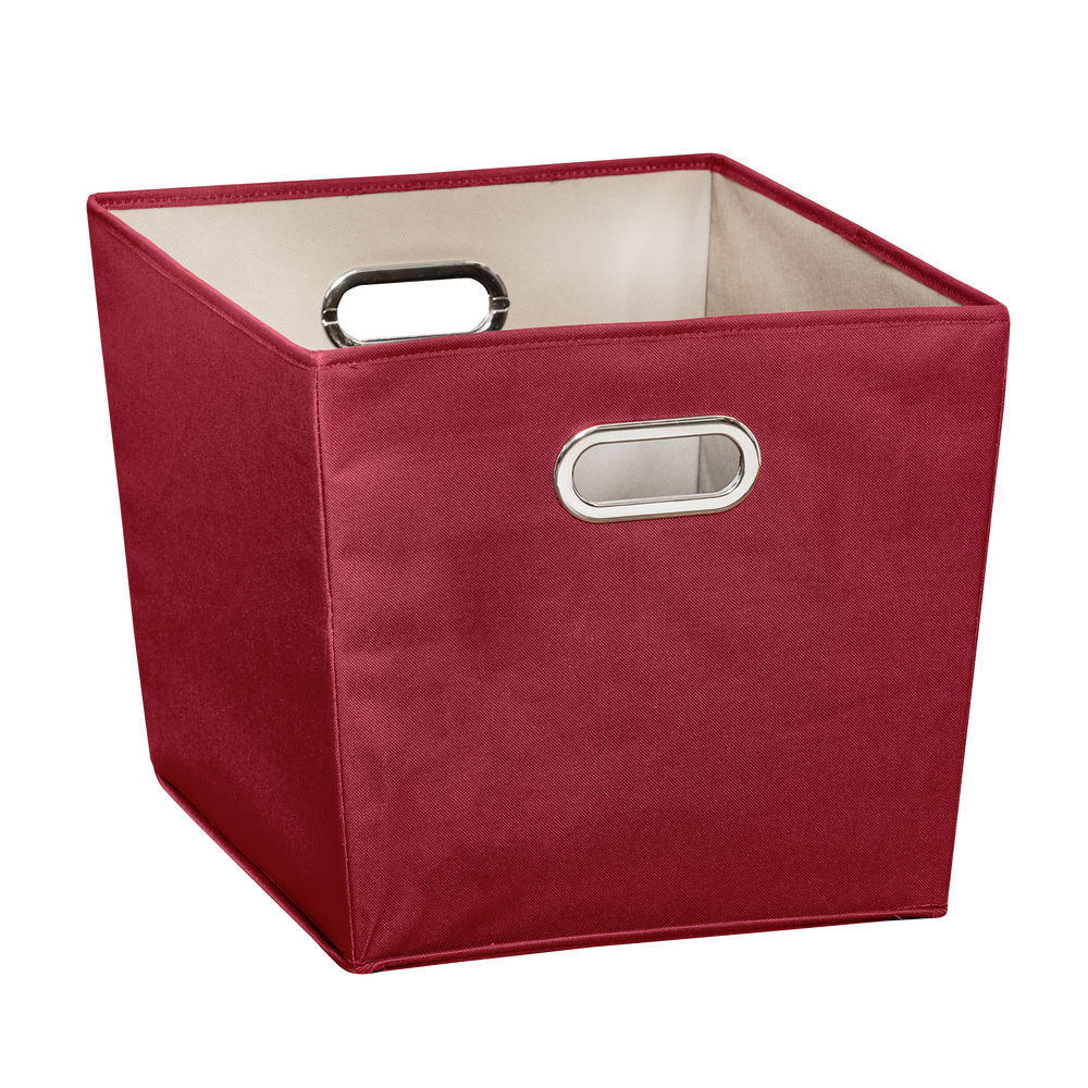 Honey-Can-Do Large Storage Bin, Red