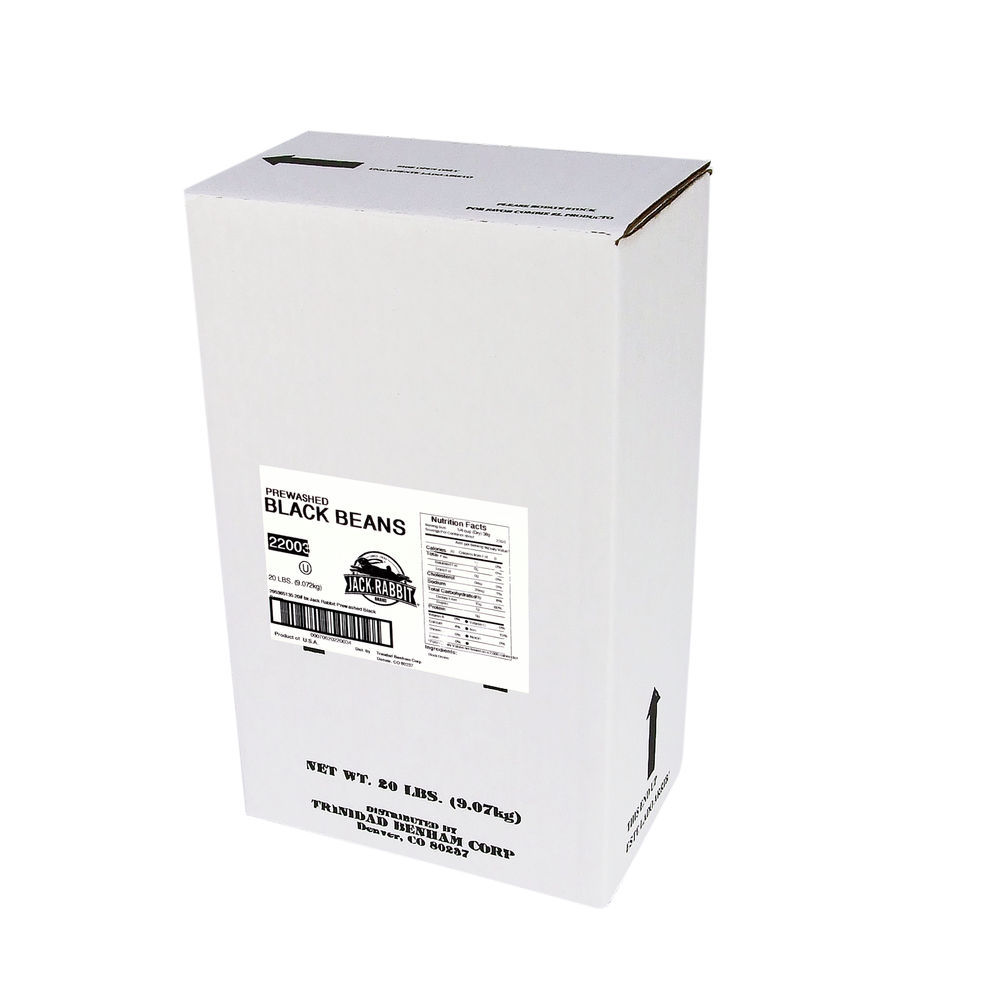 JACK RABBIT TRINIDAD BENHAM-Jack Rabbit 20# Prewashed Black Beans ...