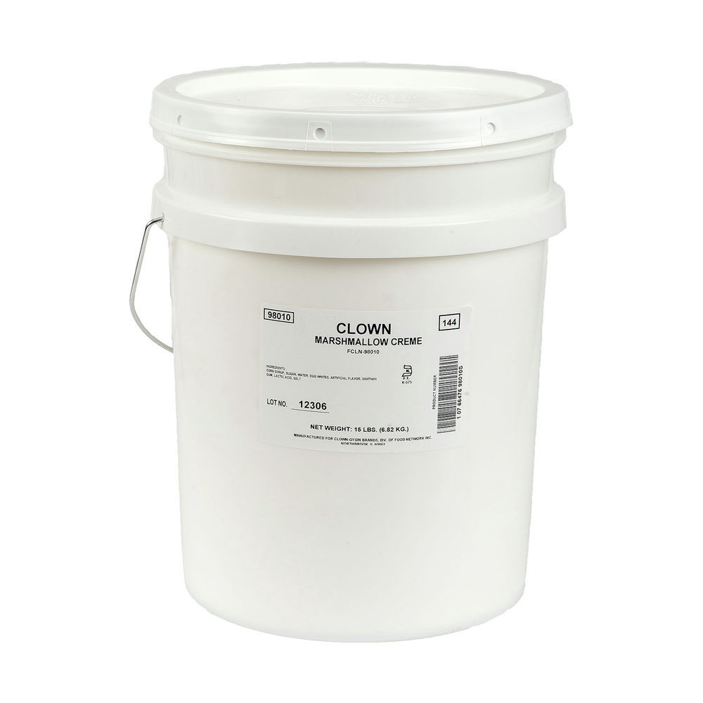 CGB CLOWN GLOBAL BRANDS-Clown Marshmallow Crme Topping 5 Gallon Pail ...