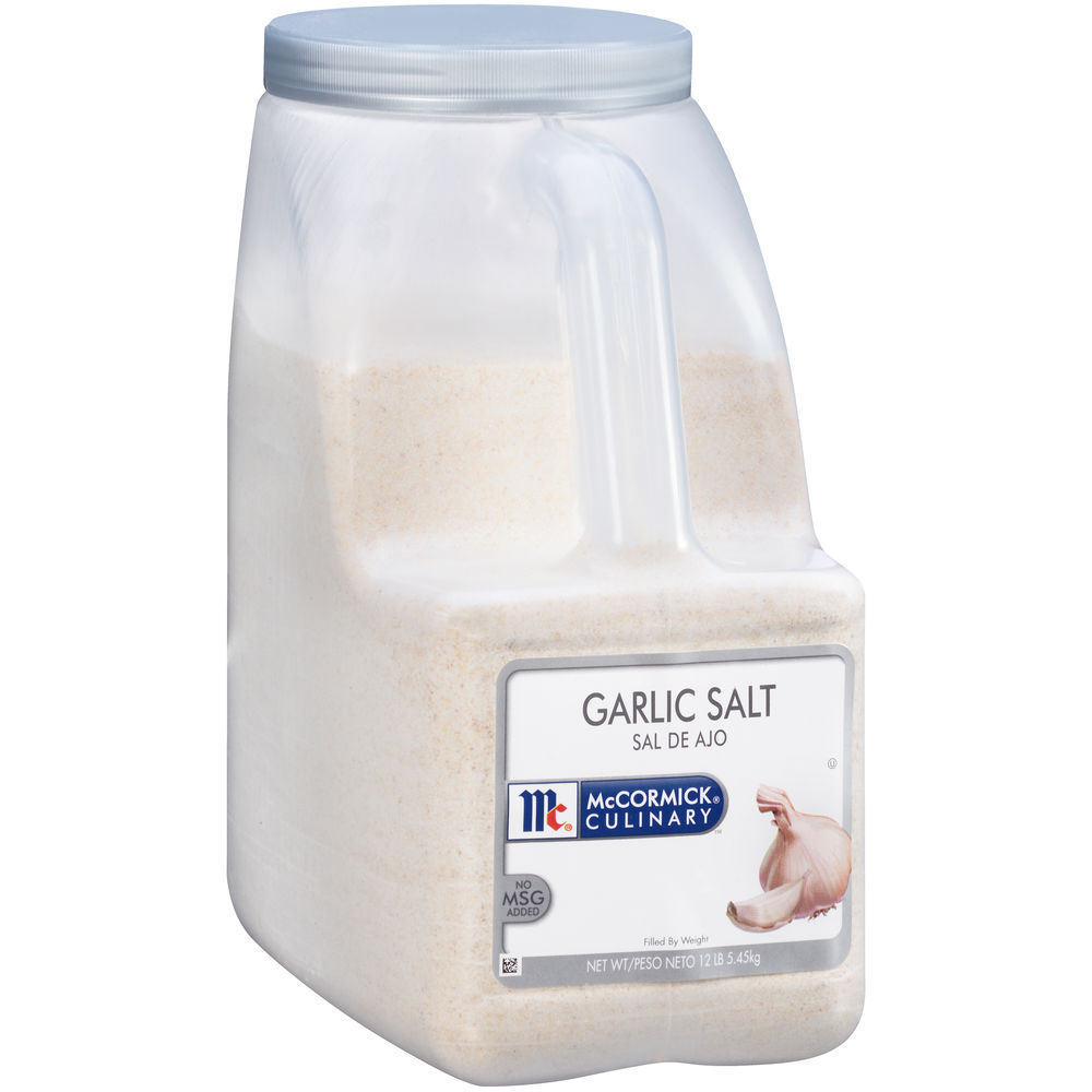 MCCORMICK-McCormick Garlic Salt 12 Pound Container - 3 per Case-#932358
