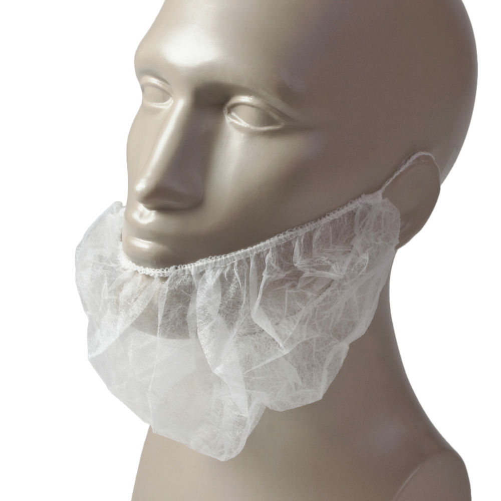 Cellucap White Non-Woven Disposable Beard Protector