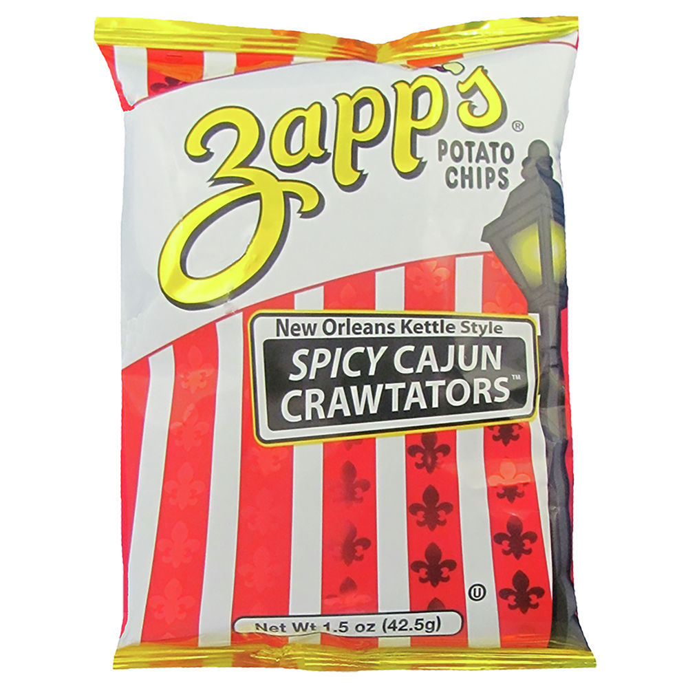 ZAPP'S POTATO CHIPS UTZ QUALITY FOODS-Zapps Cajun Crawtator 1.5 oz pk ...