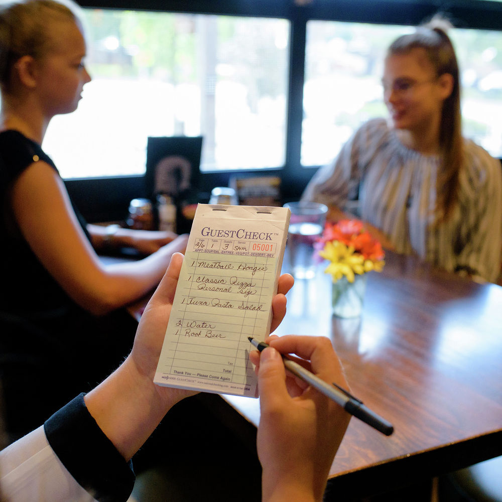 National Checking Company 2 Part 16 Line Carbon Green Guest Check 2500 ...