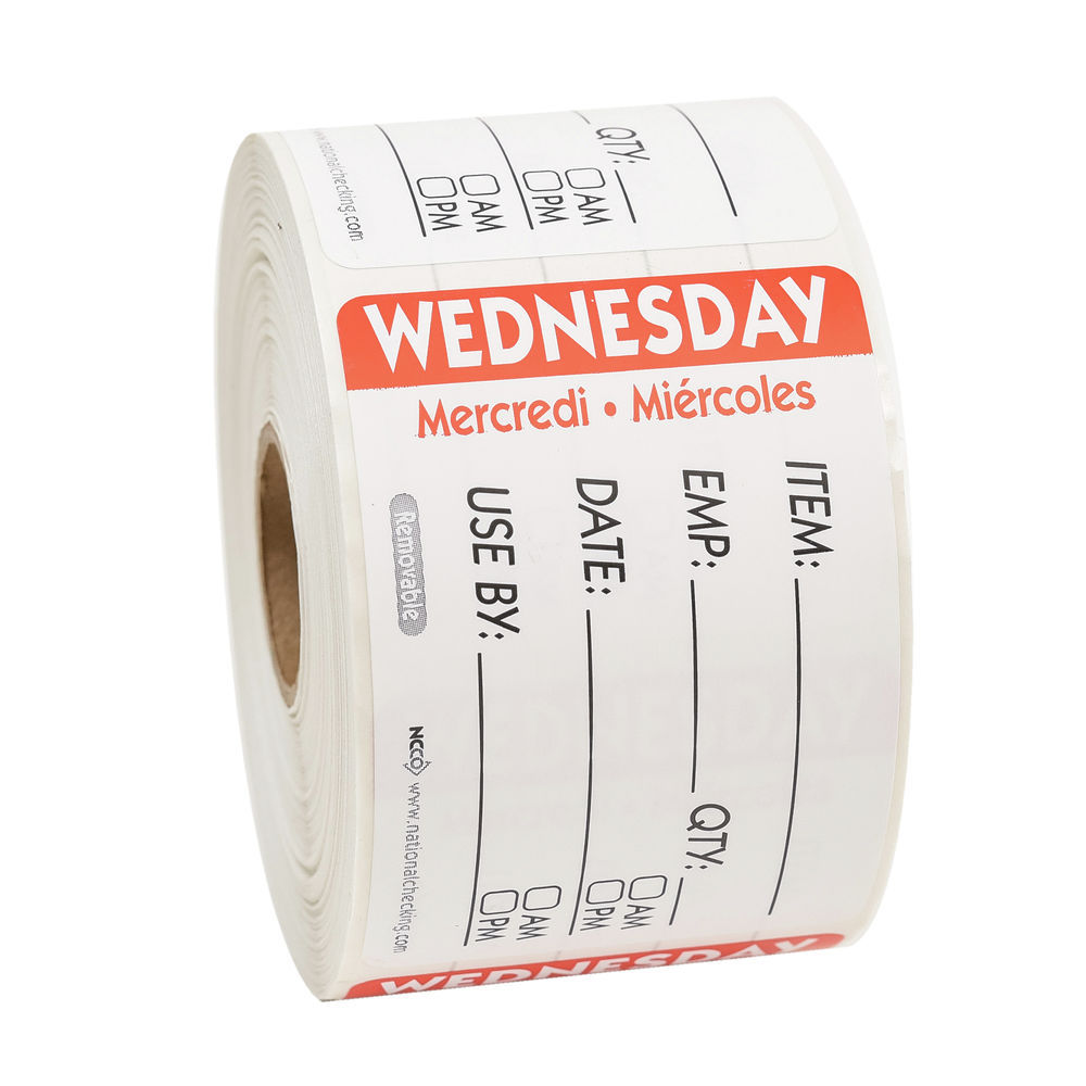 NATIONAL CHECKING LABELS ITEM-DATE-USE BY 2X3 1-500 EACH*Pack Size =1 ...