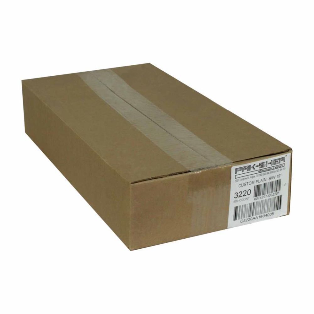 PAK-SHER PLASTIC BAG WHITE CUT-OUT 19X19X9.5 1-500 EACH*Pack Size =1 ...