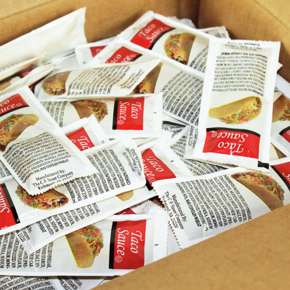 SAUER C.F SAUER COMPANY-Sauer Taco Sauce 9 Gram Pouch - 200 per Case-#06508