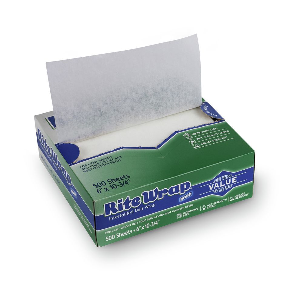 RITE RAP Rite-Wrap Interfolded Light Weight Dry Waxed Deli Papers 10x10 ...