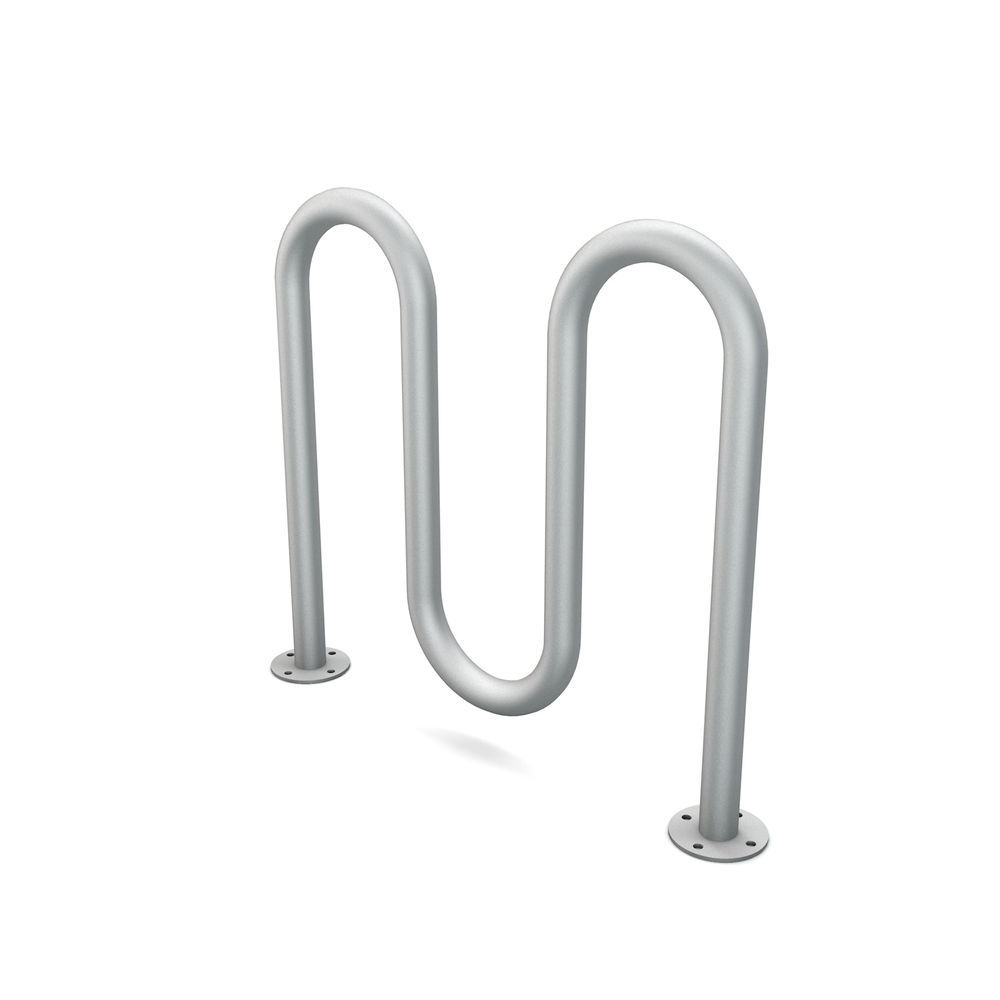 Frog Furnishings 3 Loop, Galvanized, Surface Bike Rack