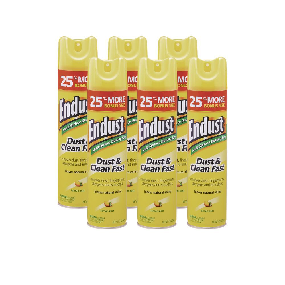 Diversey Endust Multi-Surface Dusting And Cleaning Spray, Lemon Zest ...