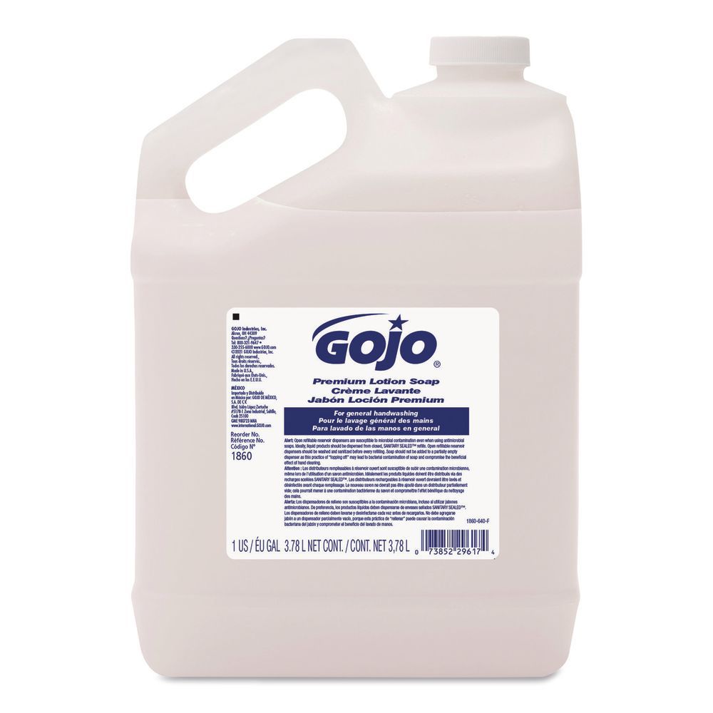GOJO Premium Liquid Hand Soap Refill, Waterfall Scent, 1 gal