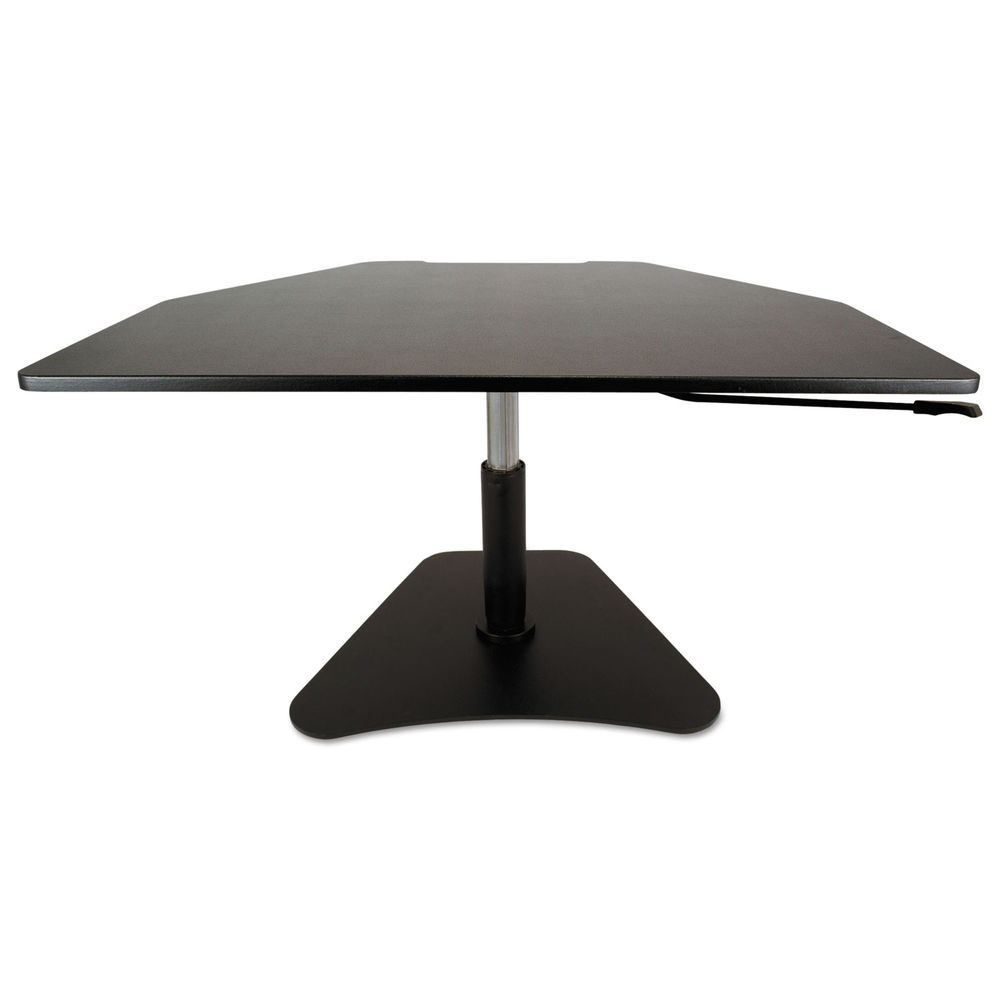 Victor High Rise Height Adjustable Compact Standing Desk with Keyboard ...