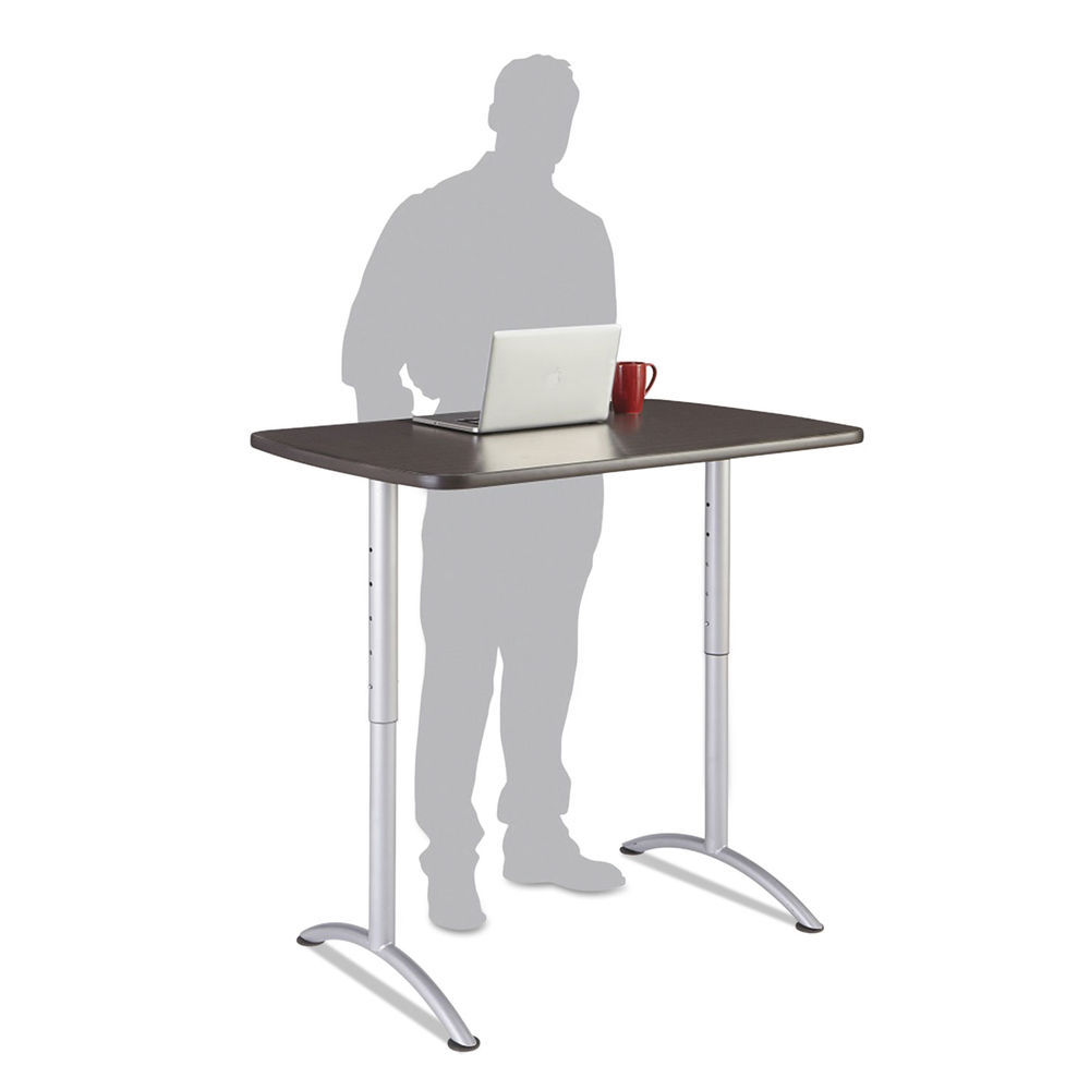 Iceberg Arc Adjustable-Height Table, Rectangular Top, 30 X 48 X 36 To ...