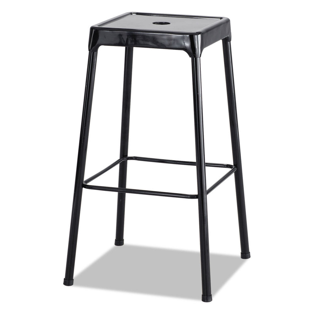 SAFCO Bar-Height Steel Stool, Backless, Supports Up To 250 Lb, 29" Seat ...