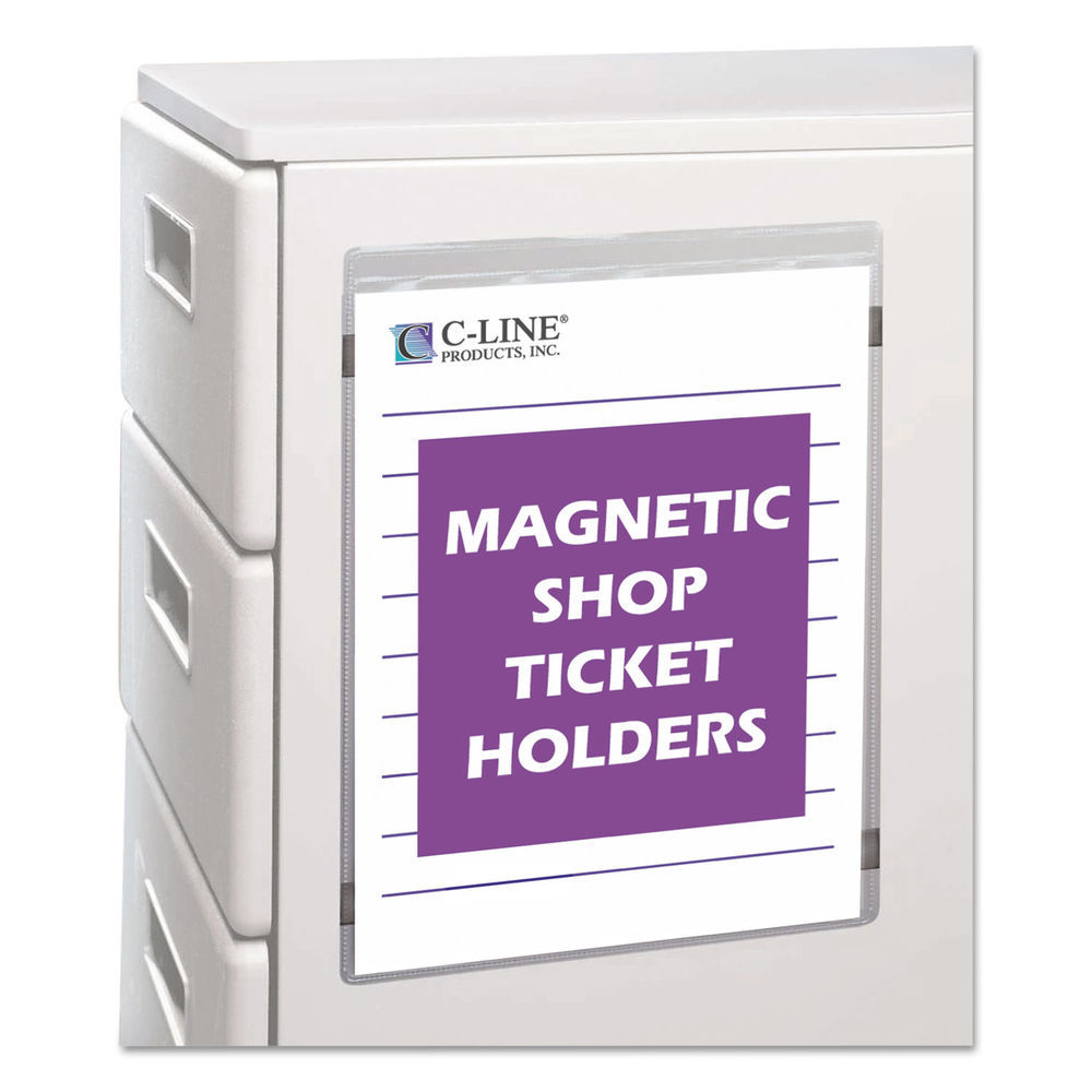 C-Line Magnetic Shop Ticket Holders, Super Heavyweight, 50 Sheets, 9 x ...