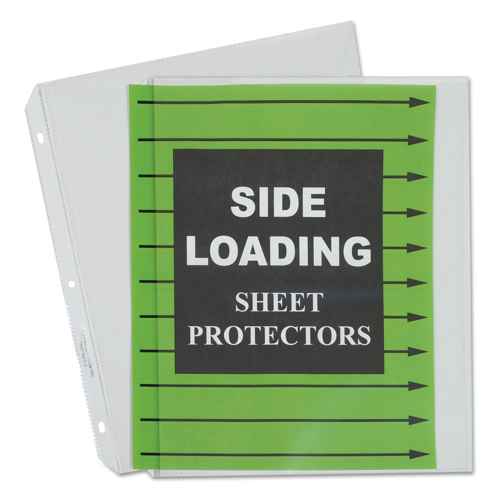 C-Line Side Loading Polypropylene Sheet Protectors, Clear, 2", 11 x 8.5 ...