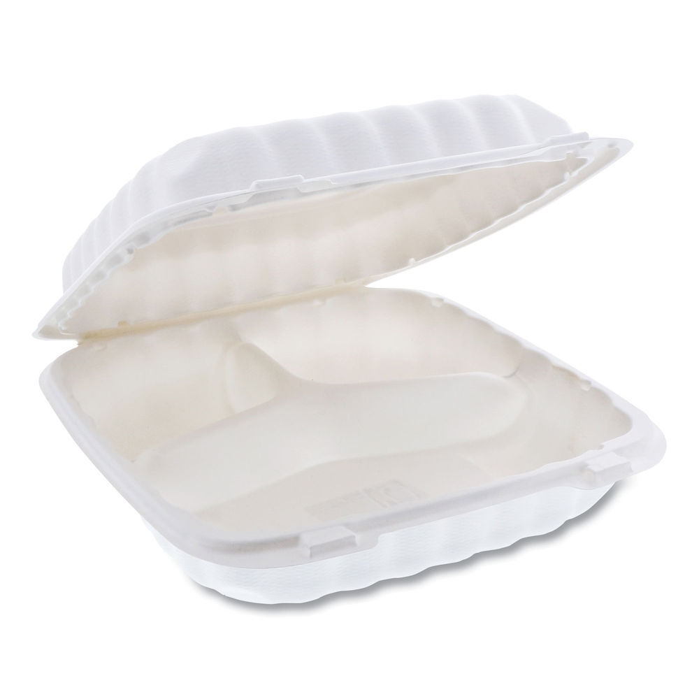 PACTIV EVERGREEN CORPORATION Earthchoice Smartlock Microwavable Mfpp Hinged Lid Container, 3 ...