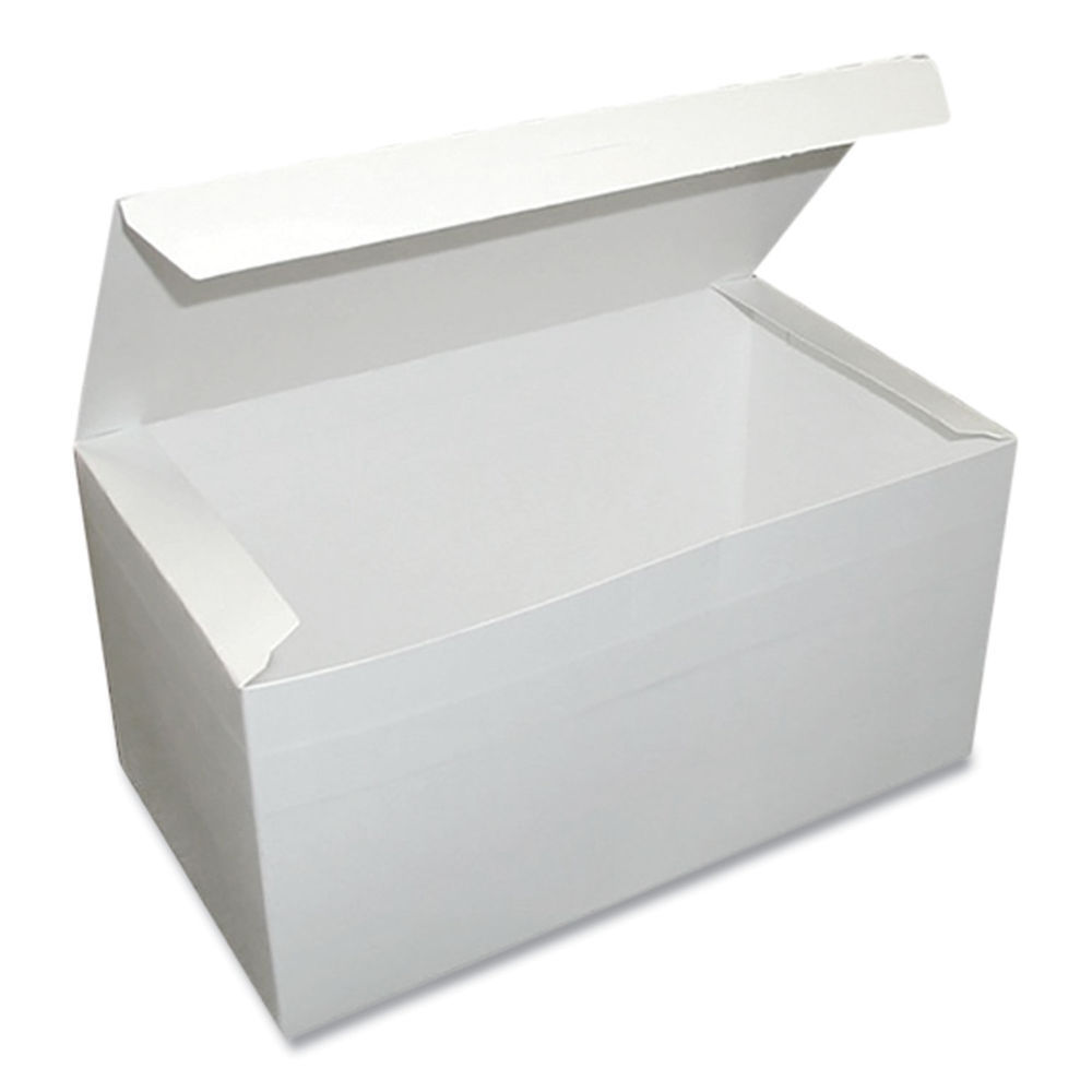 Dixie Tuck-Top One-Piece Paperboard Take-Out Box, 9 x 5 x 3, White ...
