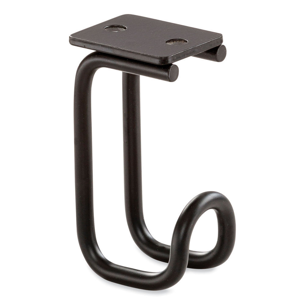 Safco Table Hooks, 1.25 x 1.75 x 3.25, Black, 24/Pack, Ships in 1-3 ...