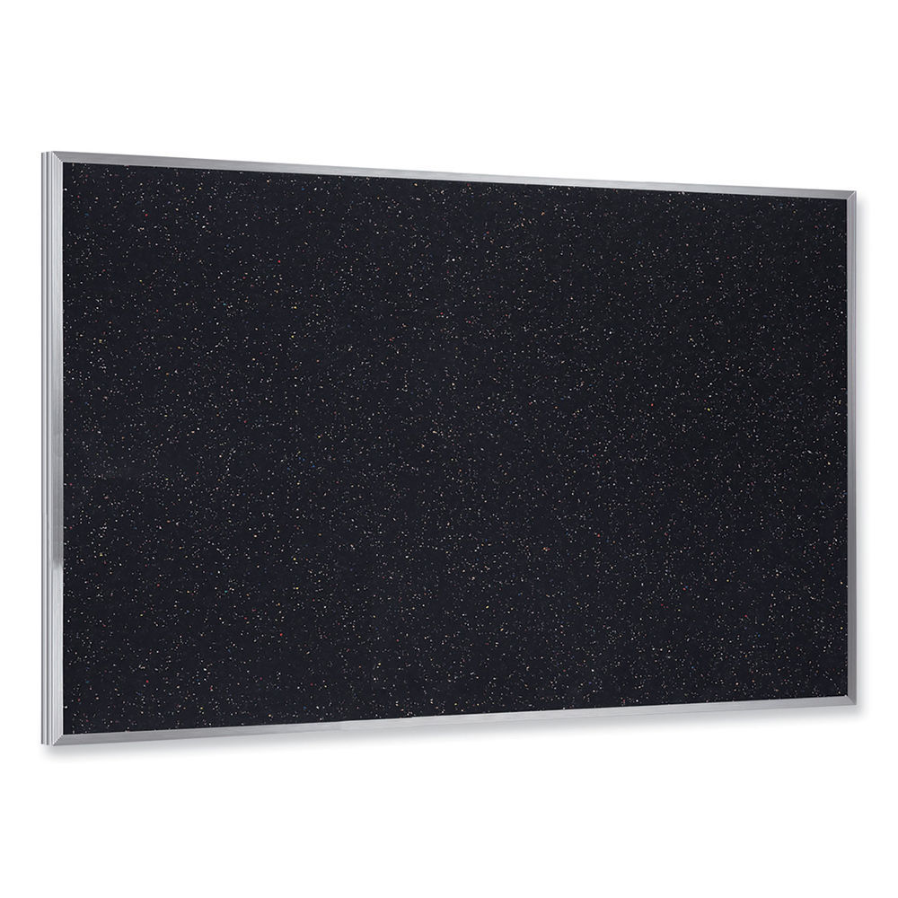 Ghent Satin Aluminum-Frame Recycled Rubber Bulletin Boards, 144.5 x 48. ...