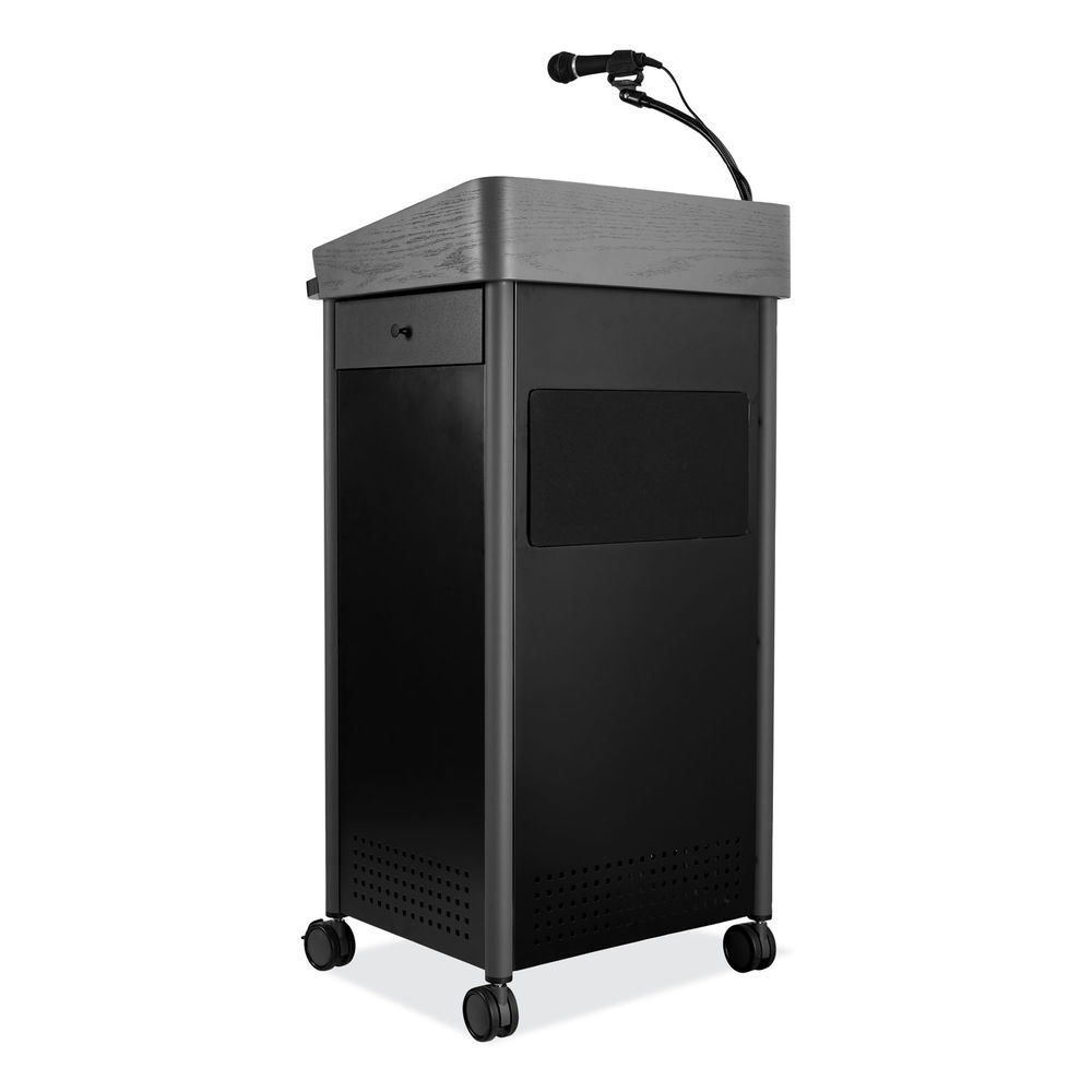 Oklahoma Sound Greystone Lectern with Sound, Charcoal