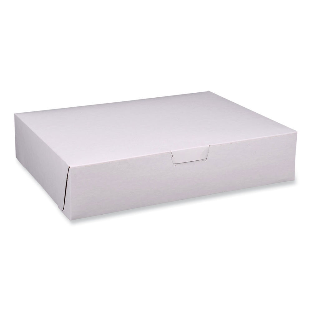 SCT Bakery Boxes, Standard, 19 X 14 X 4, White, Paper, 50/carton