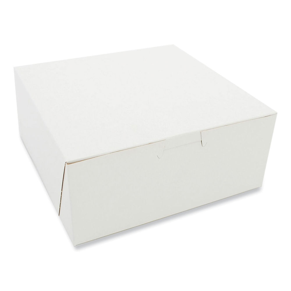 SCT Bakery Boxes, Standard, 7 X 7 X 3, White, Paper, 250/carton