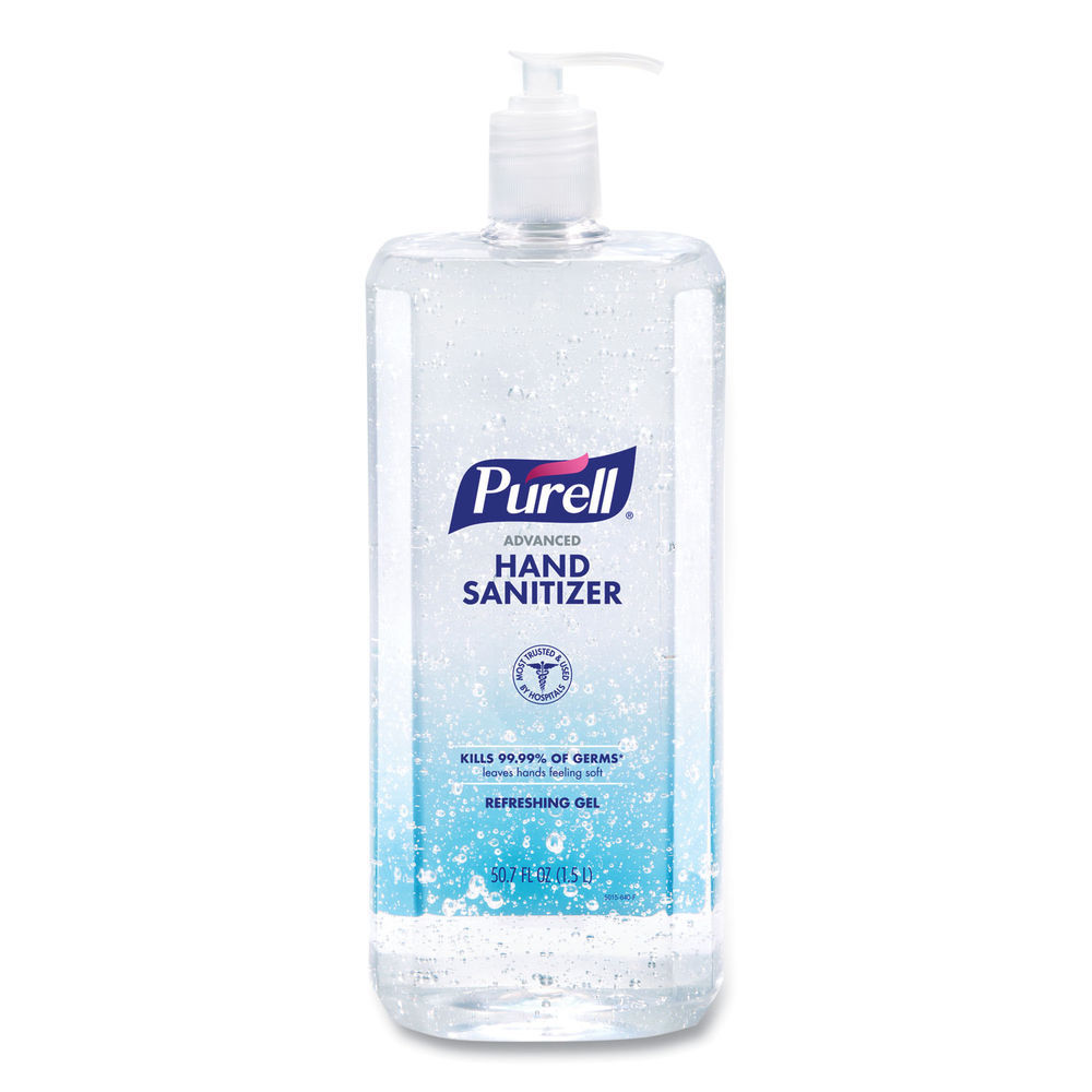 PURELL Advanced Hand Sanitizer Refreshing Gel, 1.5 L Pump Bottle, Clean ...