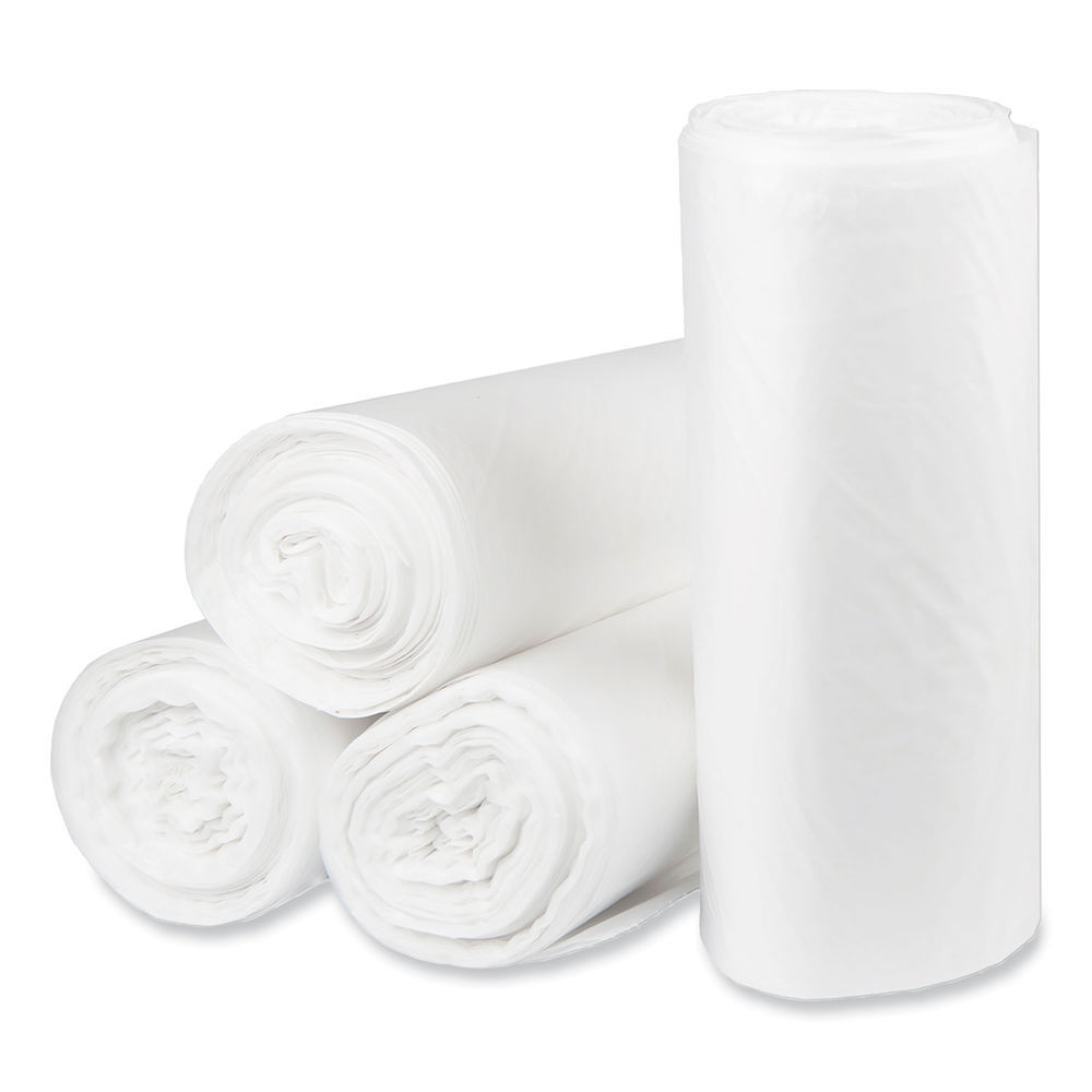 Pitt Plastics Eco Strong Plus Can Liners, 60 gal, 16 mic, 38 x 58 ...