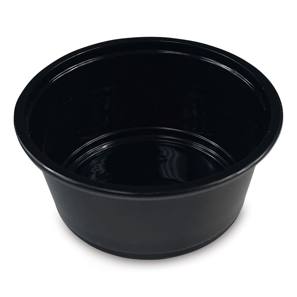 Boardwalk Souffle/Portion Cups, 3.25 oz, Polypropylene, Black, 2,500 ...