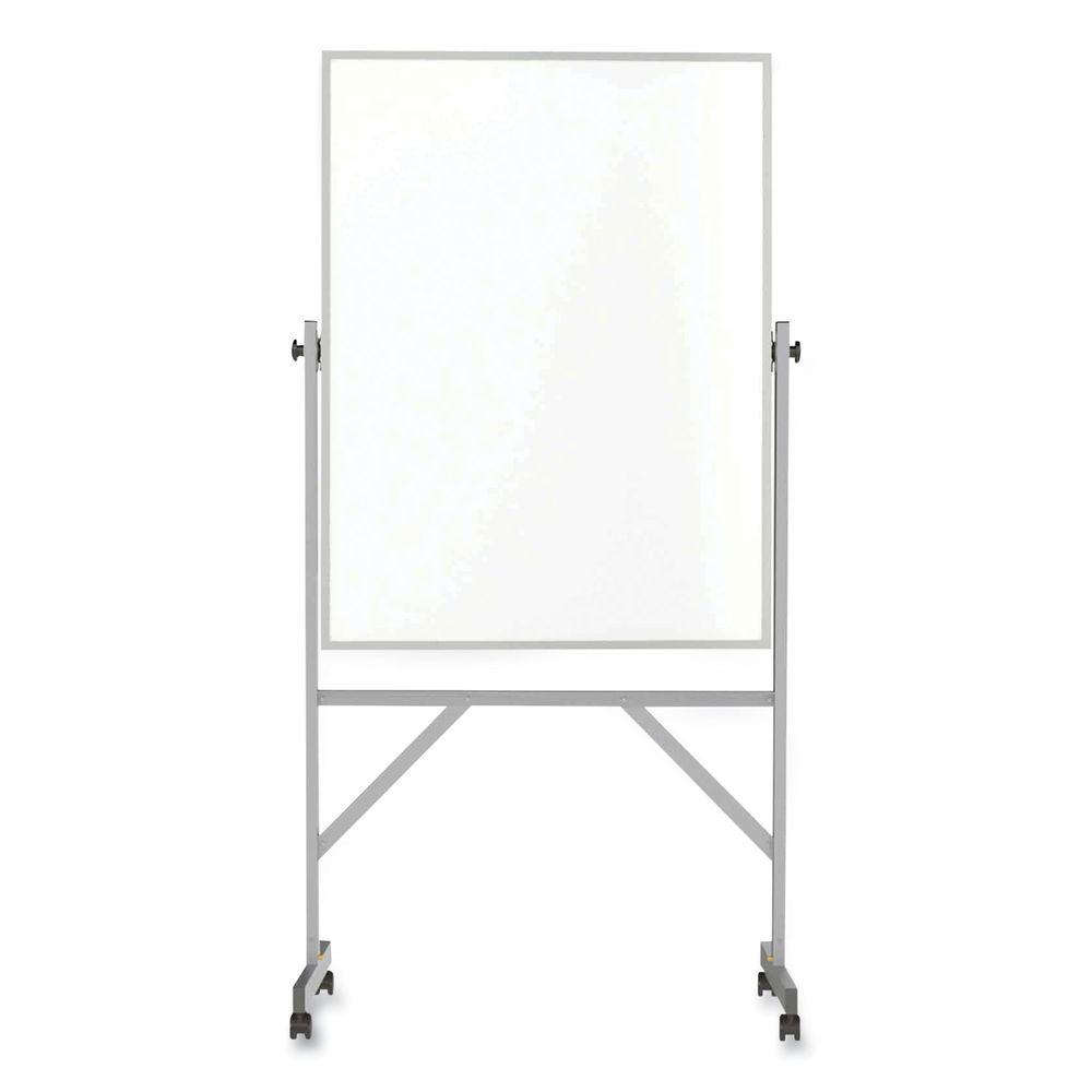 Ghent Reversible Magnetic Porcelain Whiteboard with Satin Aluminum ...