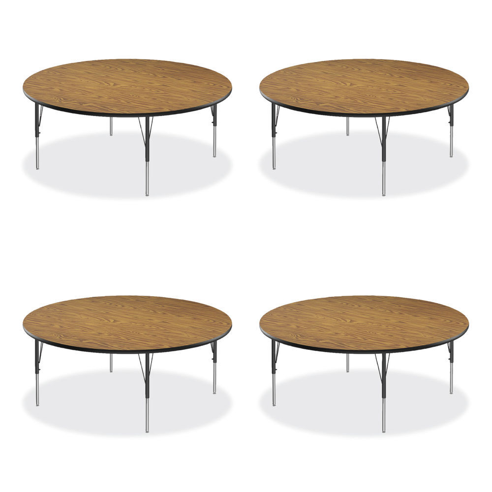 Correll Height Adjustable Activity Tables, Round, 60" x 19" to 29 ...