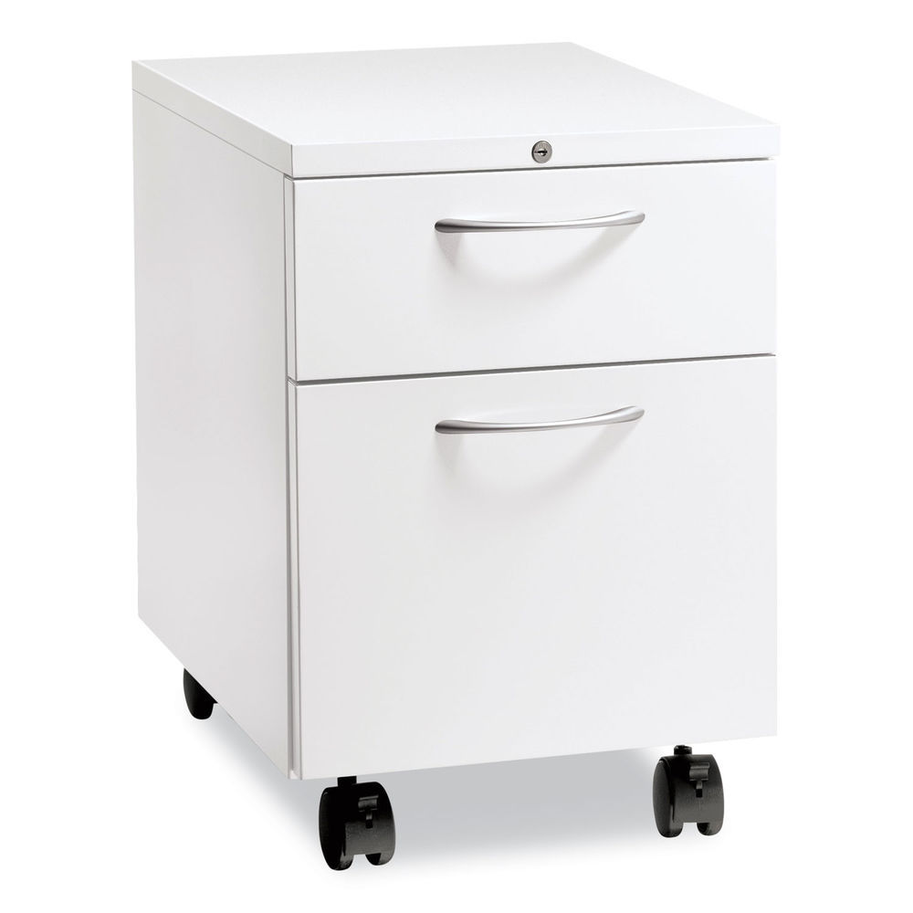 HON Fuse Mobile Slim Pedestal File, Left/Right, 2-Drawers: Box/File ...