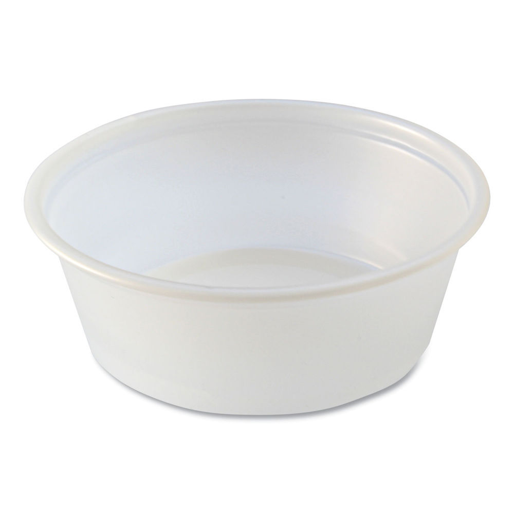 Fabri-Kal Portion Cups, Squat, 1.5 oz, Translucent, 125/Sleeve, 20 ...