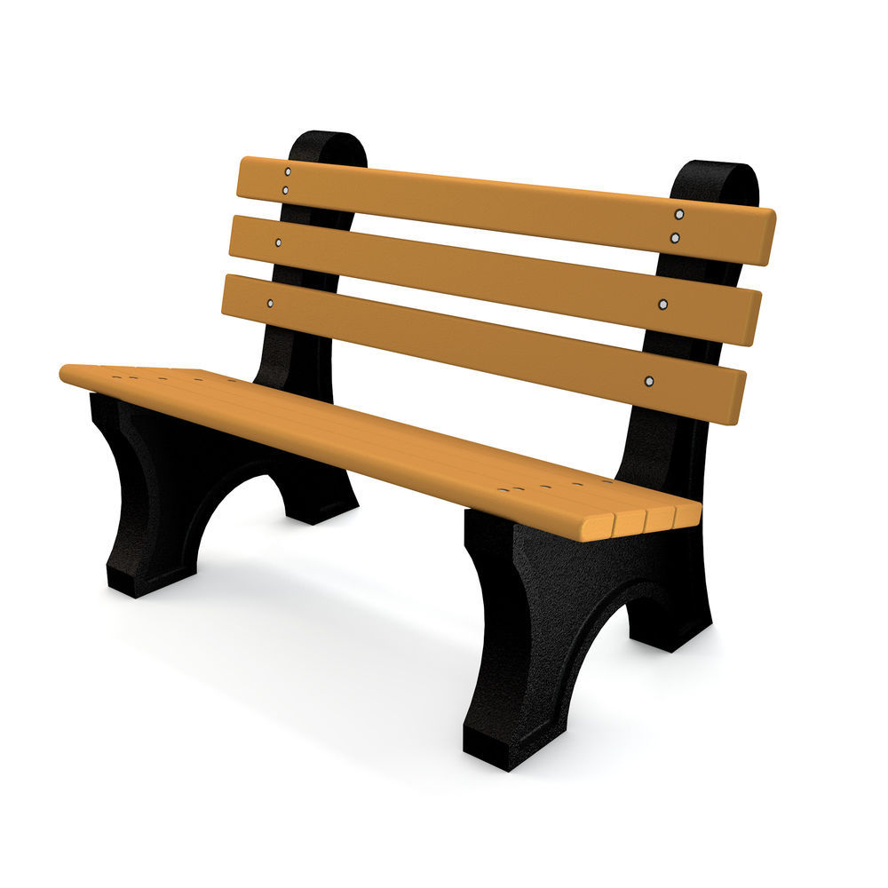 Frog Furnishings 4 ft. Cedar Comfort Park Ave Bench