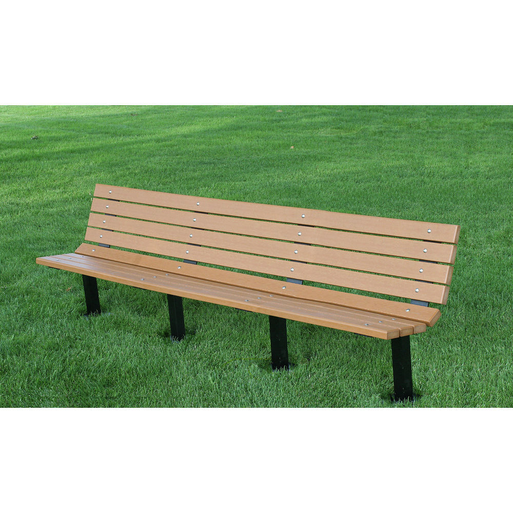 Frog Furnishings 8 ft. Cedar Contour In-Ground Bench
