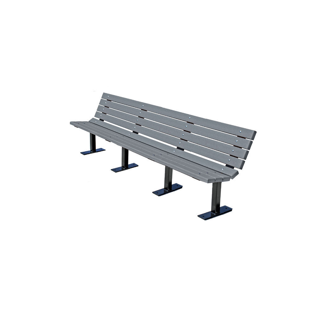 Frog Furnishings 8 ft. Cedar Contour In-Ground Bench