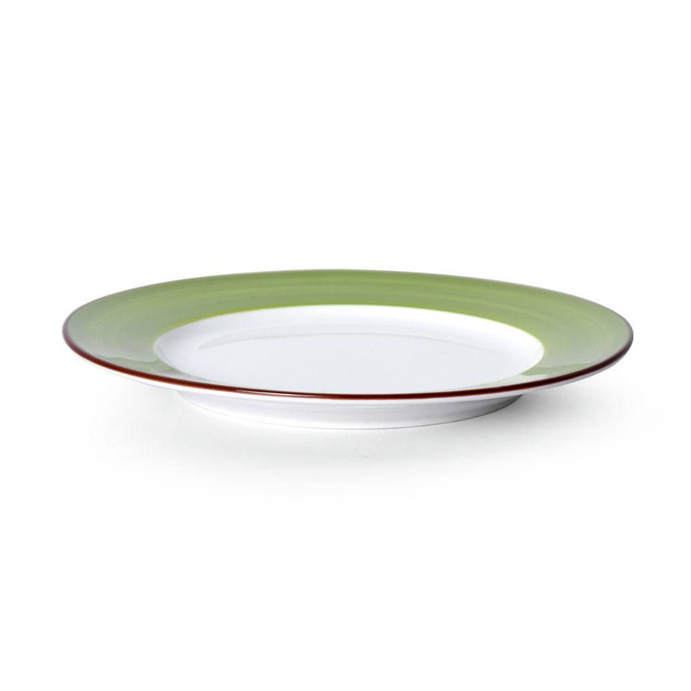 Mikasa Hospitality Round Plate, Sunday Brunch, Green, 9 inch, Ceramic ...