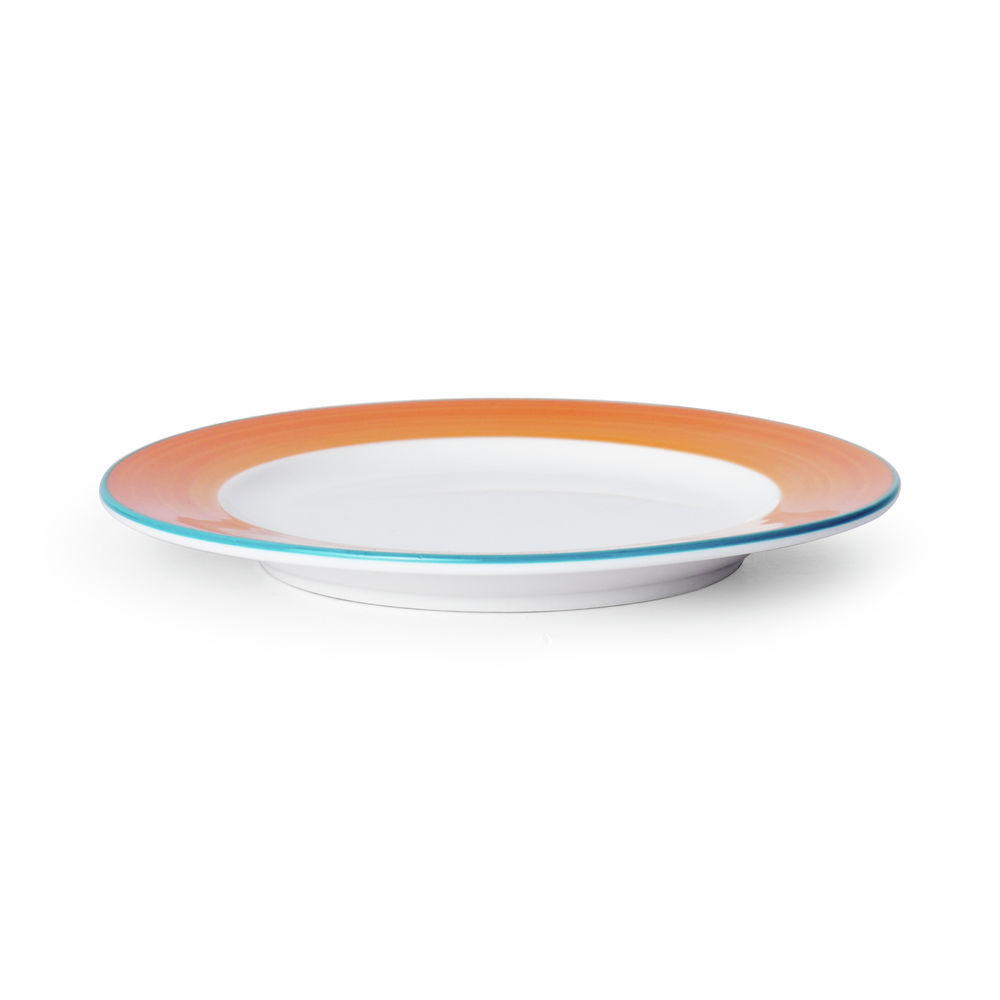 Mikasa Hospitality Round Plate, Sunday Brunch, Orange, 7 inch, Ceramic ...