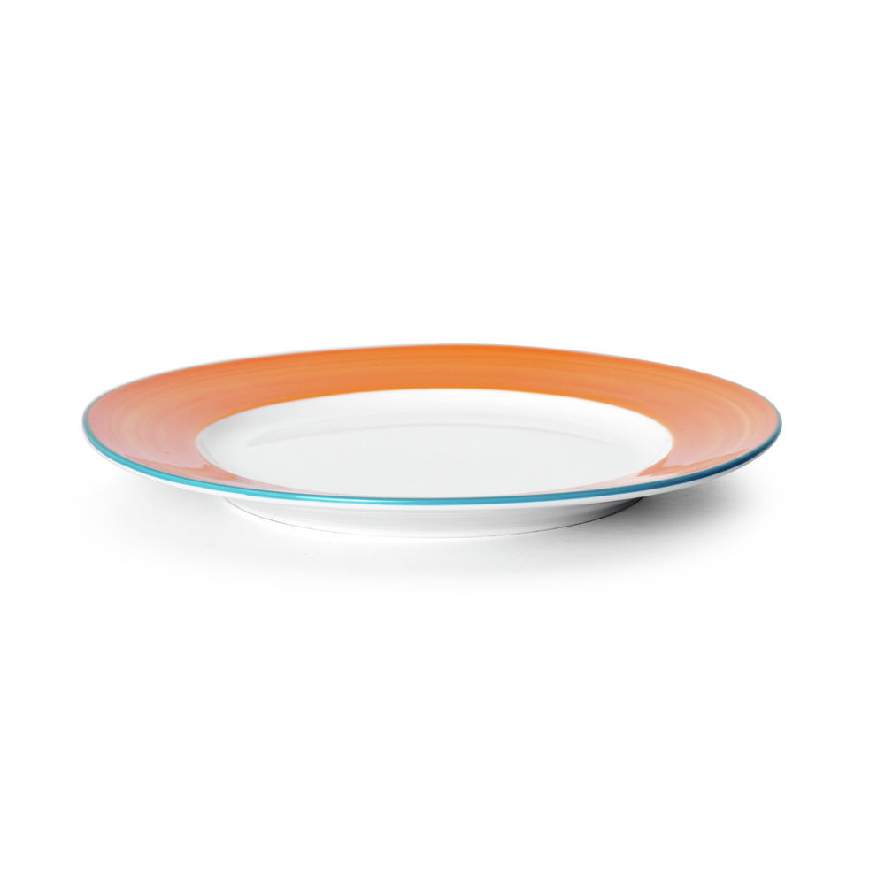 Mikasa Hospitality Round Plate, Sunday Brunch, Orange, 9 inch, Ceramic ...