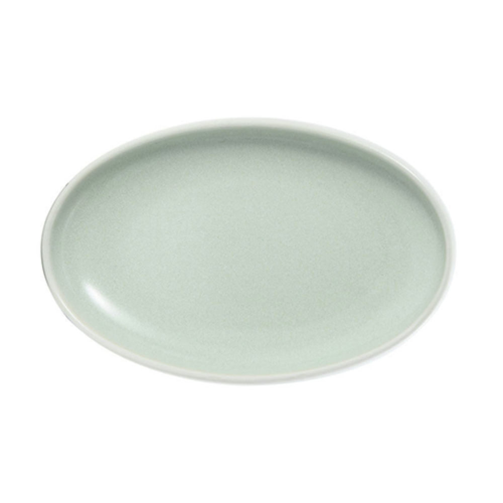 Mikasa Hospitality Oval Large Plate, Jade, Green, 11.5 inch, Ceramic ...