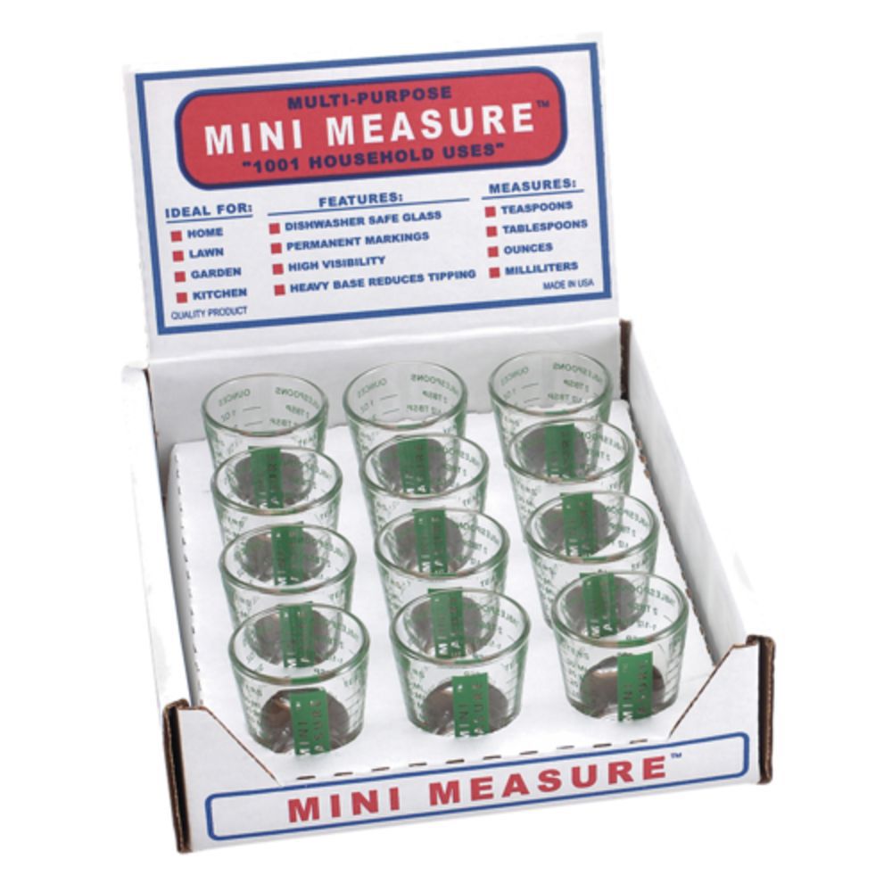 Kolder Glass Mini Measure Green (Set of 12) - 1 per case