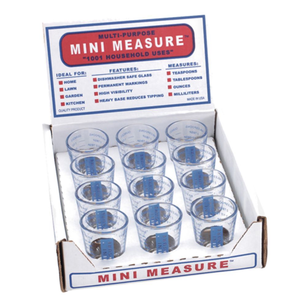 Kolder Glass Mini Measure Blue (Set of 12) - 1 per case