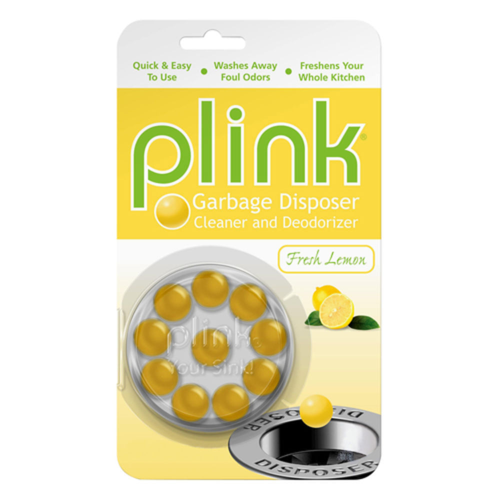 Summit Plink Garbage Disposal Cleaner/Deodorizer, lemon (10 per pack ...
