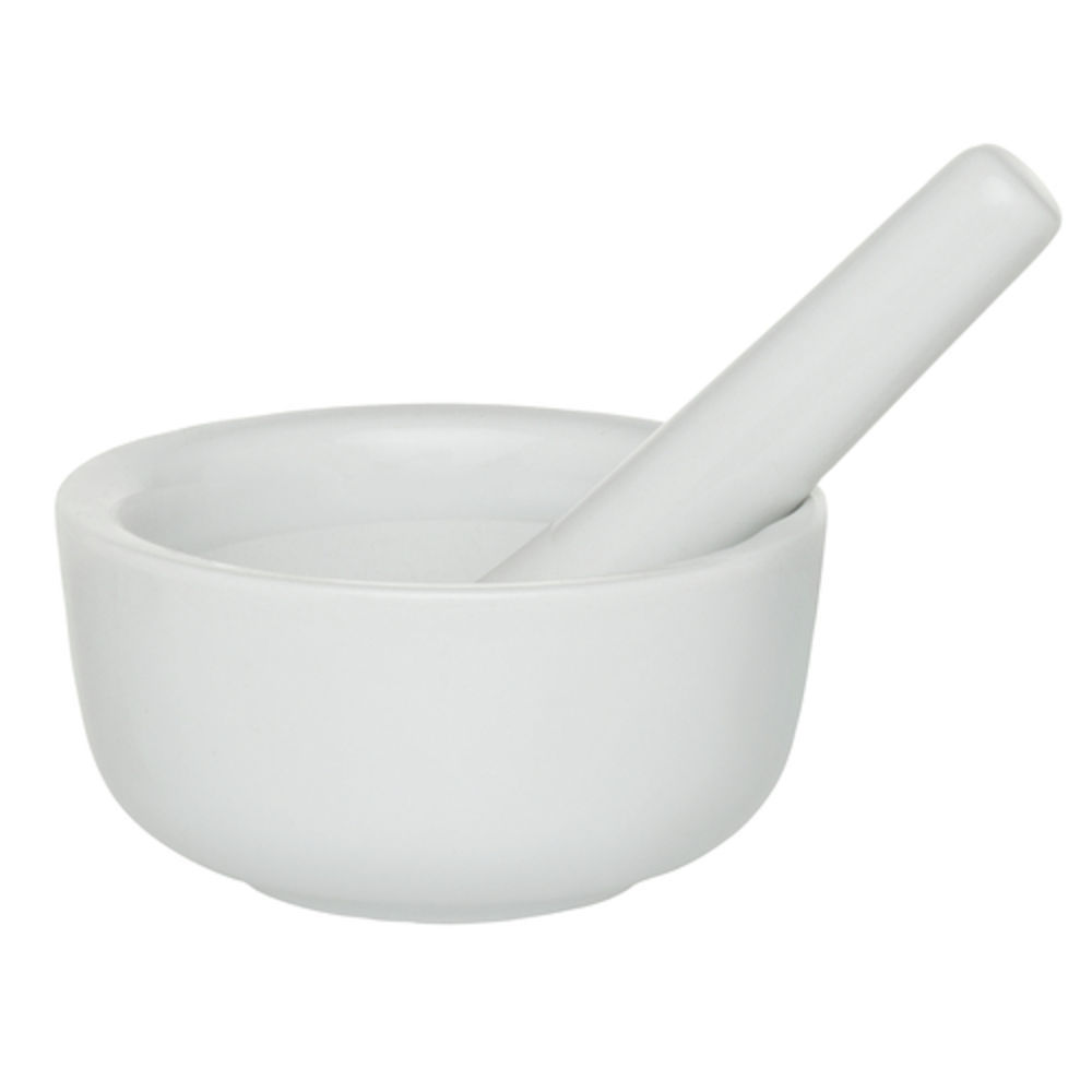 HIC Kitchen HIC Mortar/Pestle Set, 3-1/2", porcelain - 6 sets per case