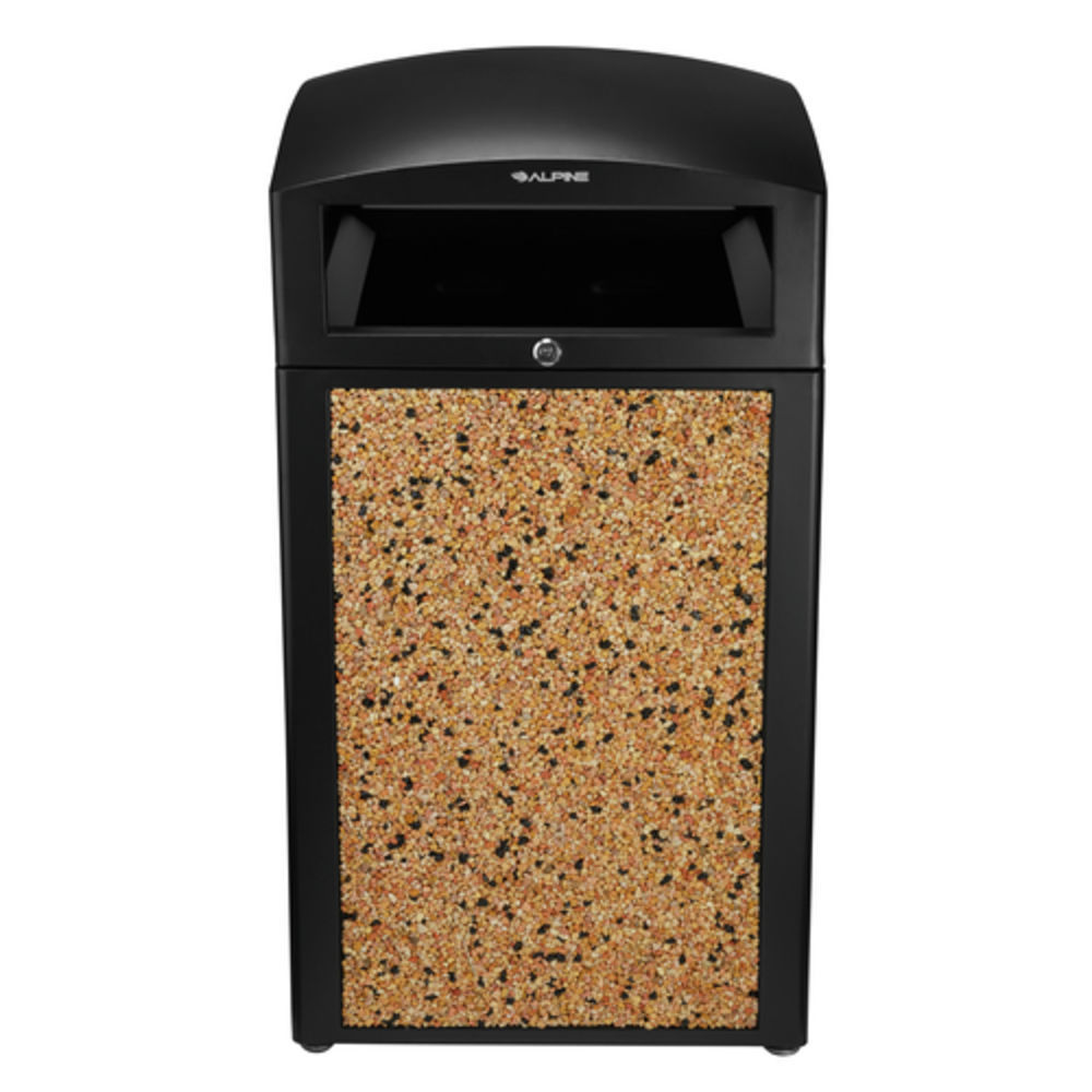 Alpine Industries Rugged 40-Gallon All-Weather Trash Containers with ...