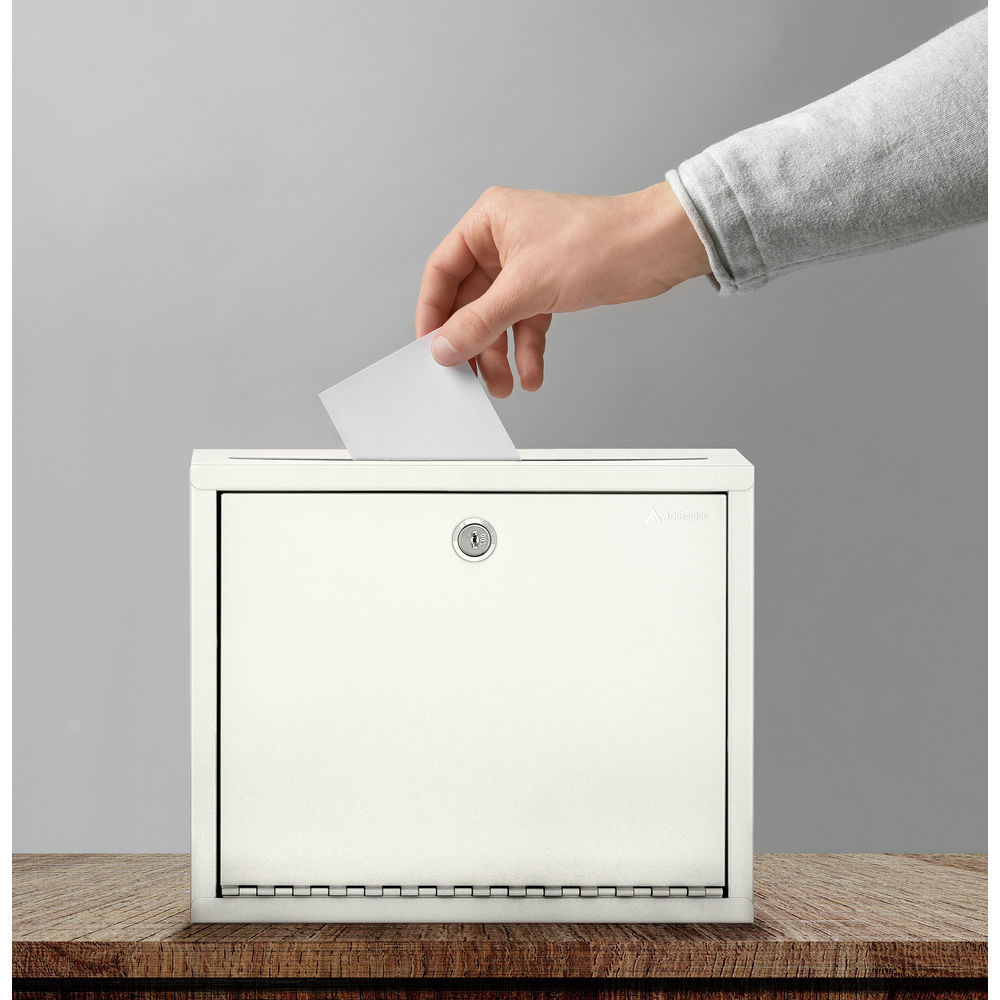 Adir Office Wall Mountable Large Steel Drop Box