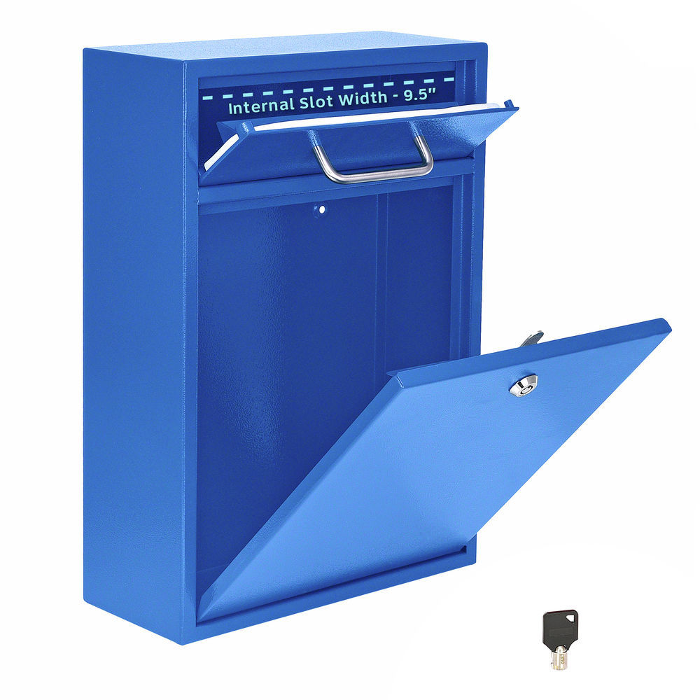 Adir Office Large Wall Mountable Mailbox with Key Lock