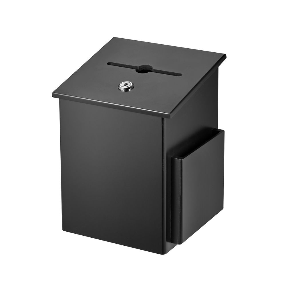 Adir Office Squared Wood Locking Suggestion Box