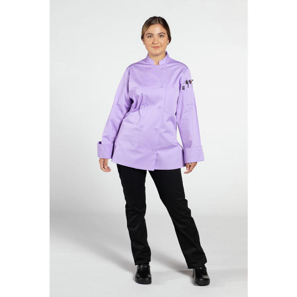 Uncommon Threads Tempest Pro Vent Womens Chef Coat, LILAC, SM
