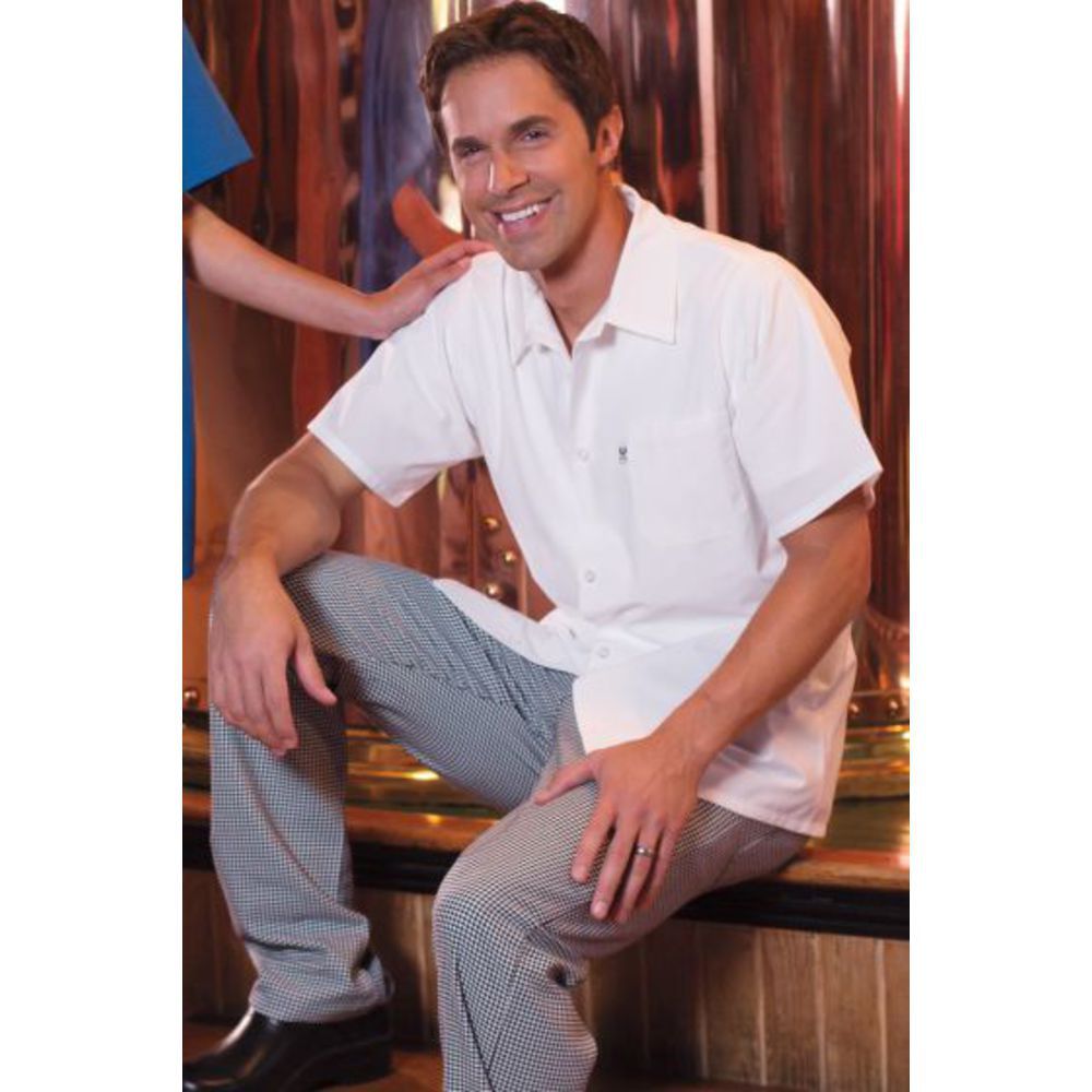 Uncommon Threads Utility Shirts,White,XS Unisex Cook Shirt